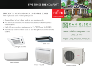 Fujitsu General Ductless Mini-Split Systems - Danielsen Construction